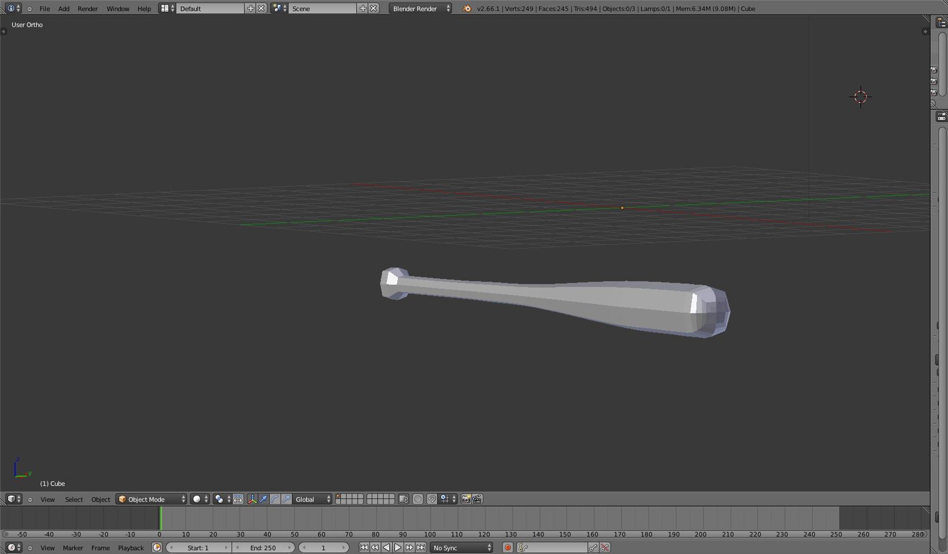 bat baseball 3d model