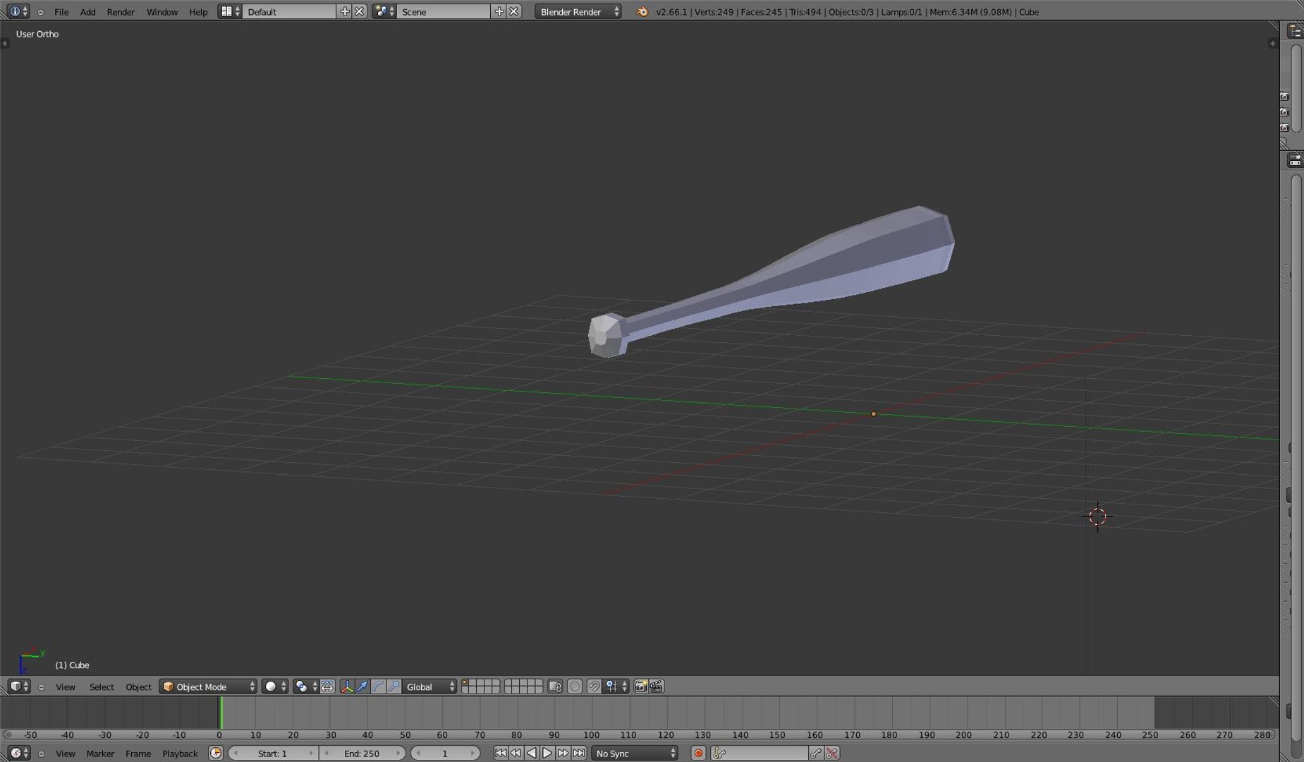 bat baseball 3d model