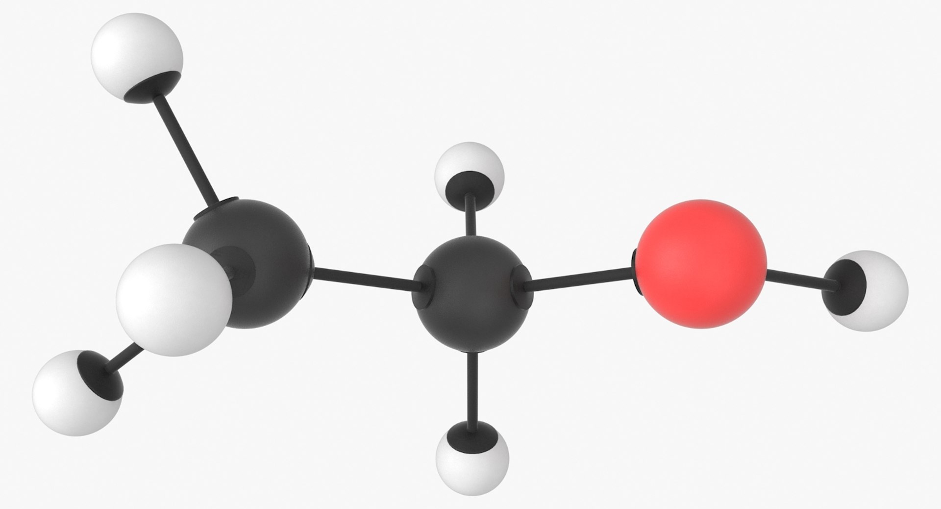 Ethanol Molecule 3D Model - TurboSquid 1424763