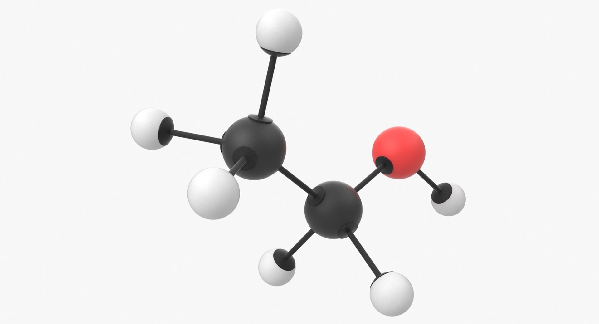 Ethanol Molecule 3D Model - TurboSquid 1424763