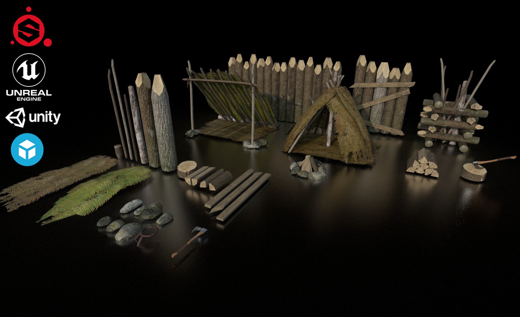 3D Ue4 Unity Metallic - TurboSquid 1314914