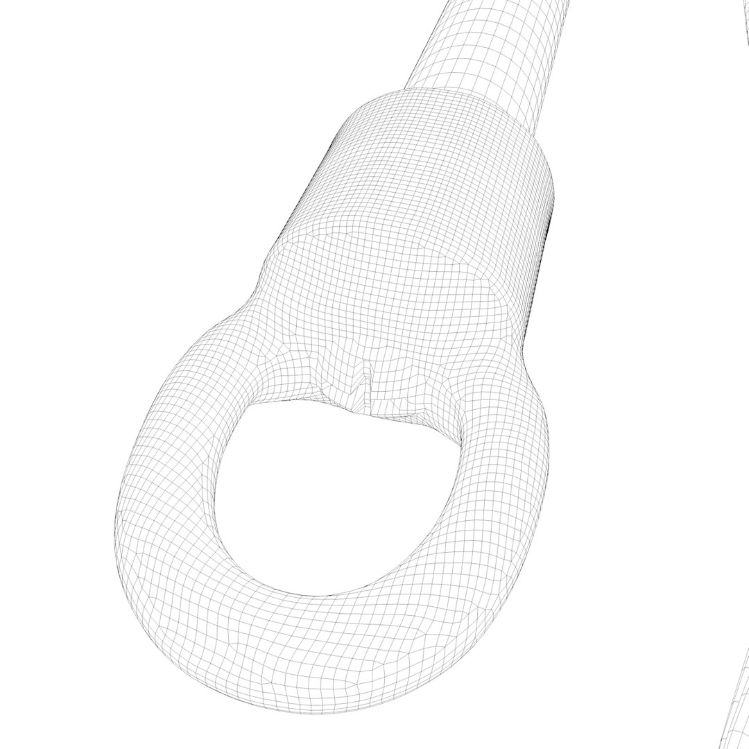 3d model bolt nut wire