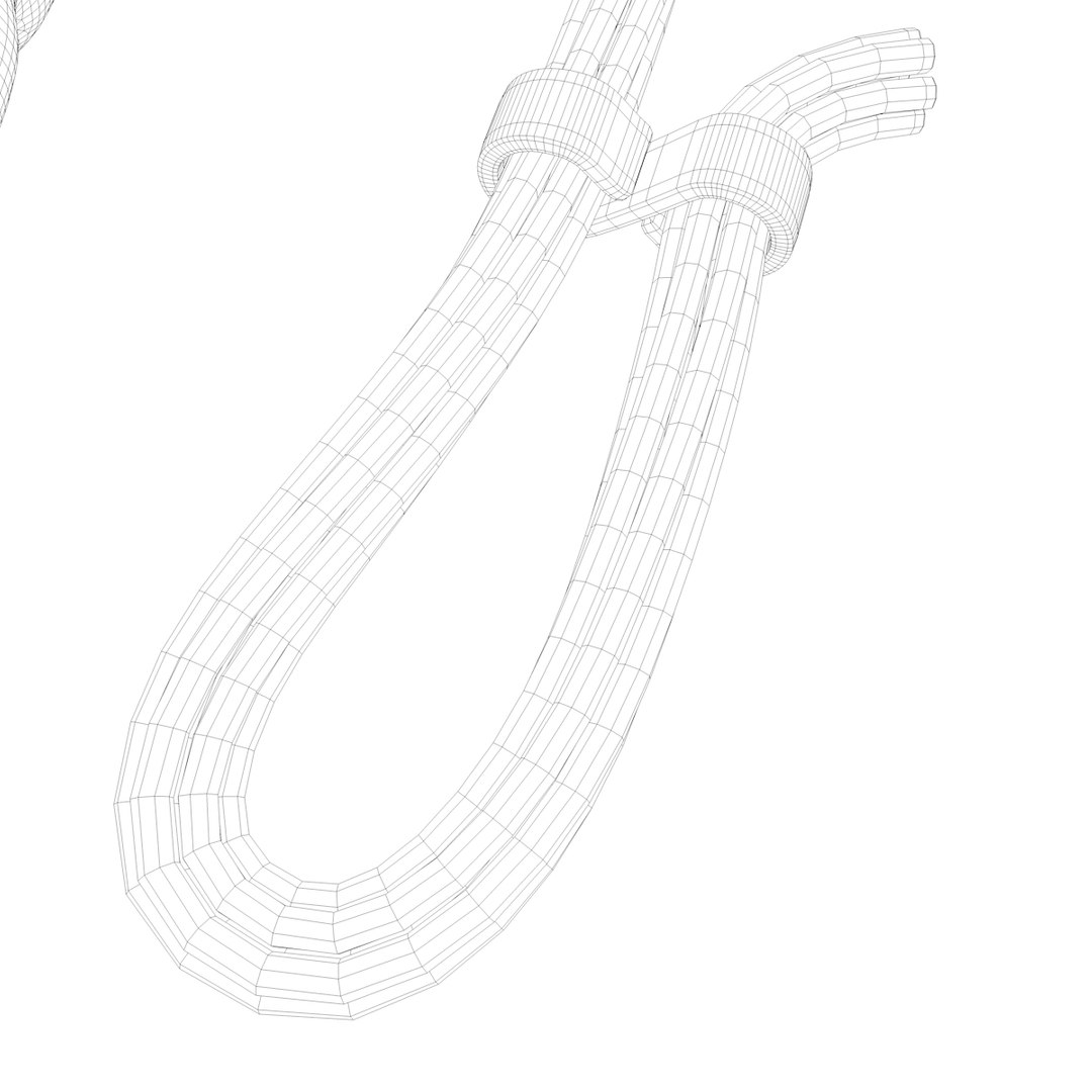 3d model bolt nut wire
