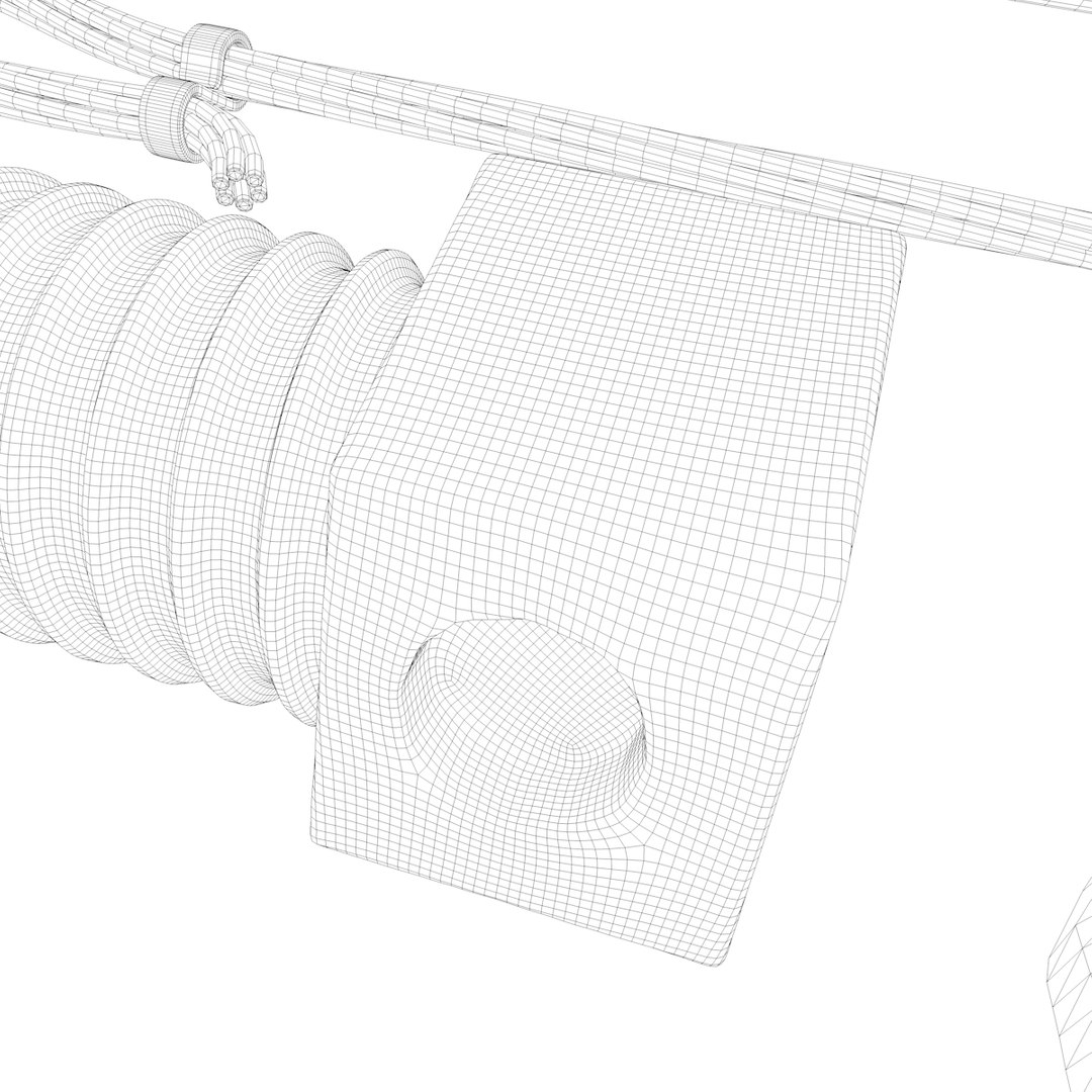 3d model bolt nut wire