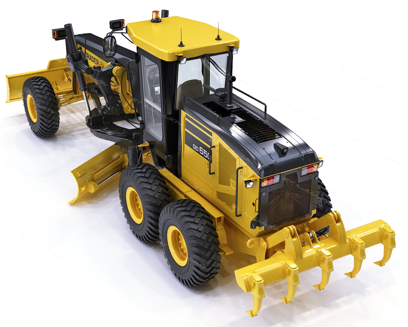 3d model motor grader