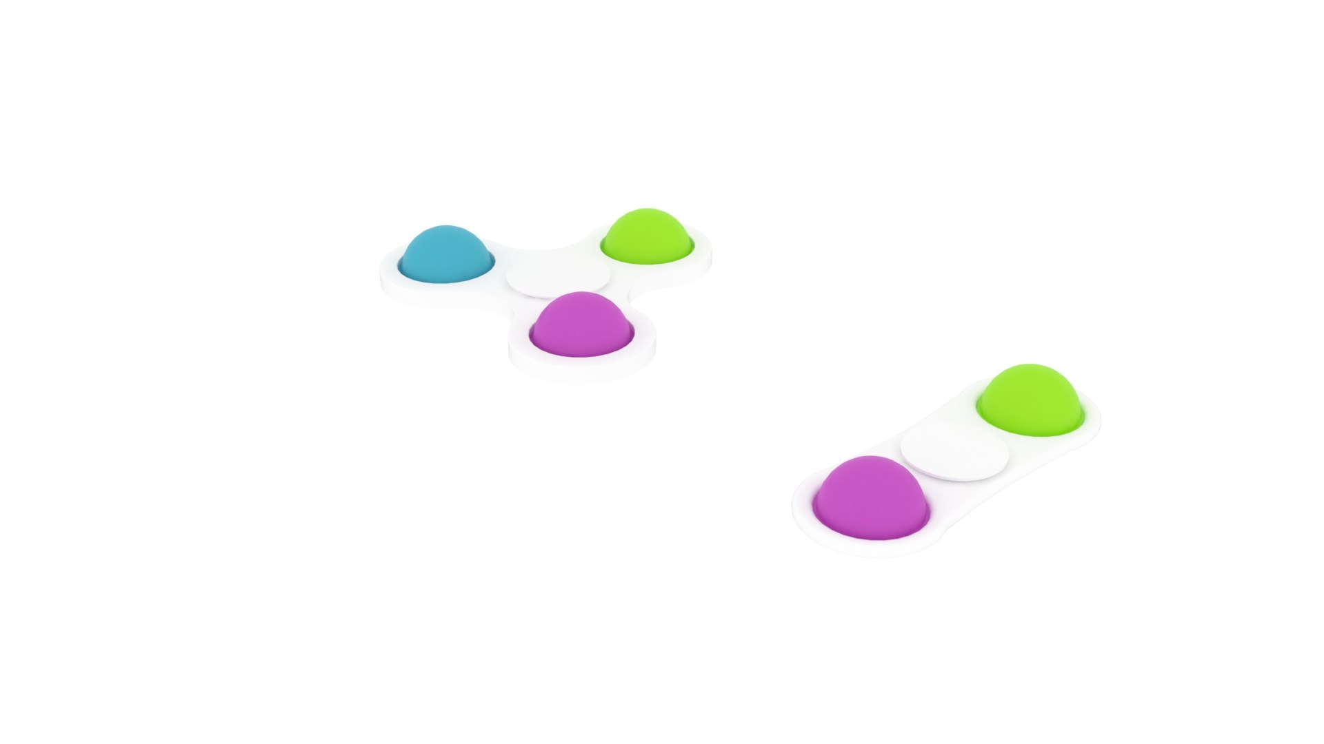 3D Spinner Simple Dimples Set - TurboSquid 1764776