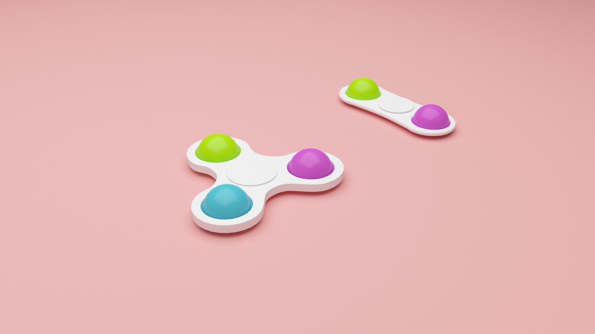 3D Spinner Simple Dimples Set - TurboSquid 1764776