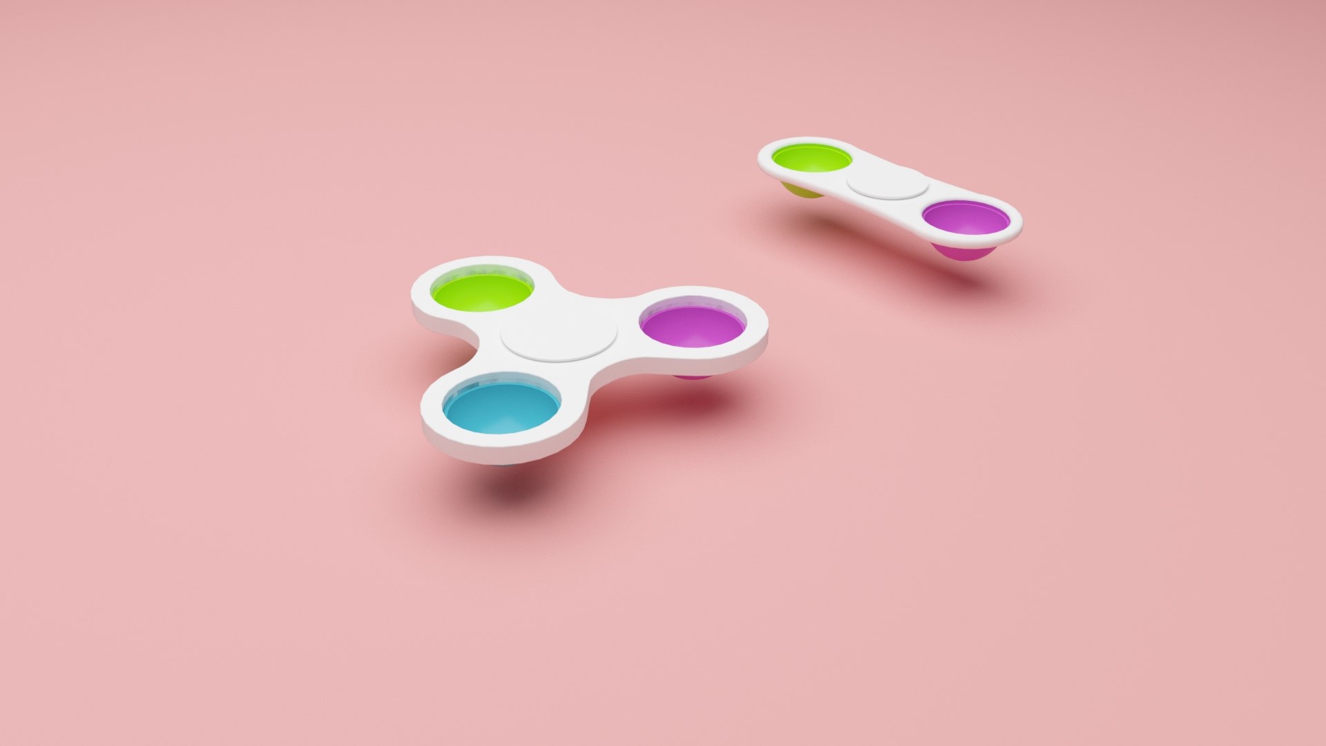 3D Spinner Simple Dimples Set - TurboSquid 1764776