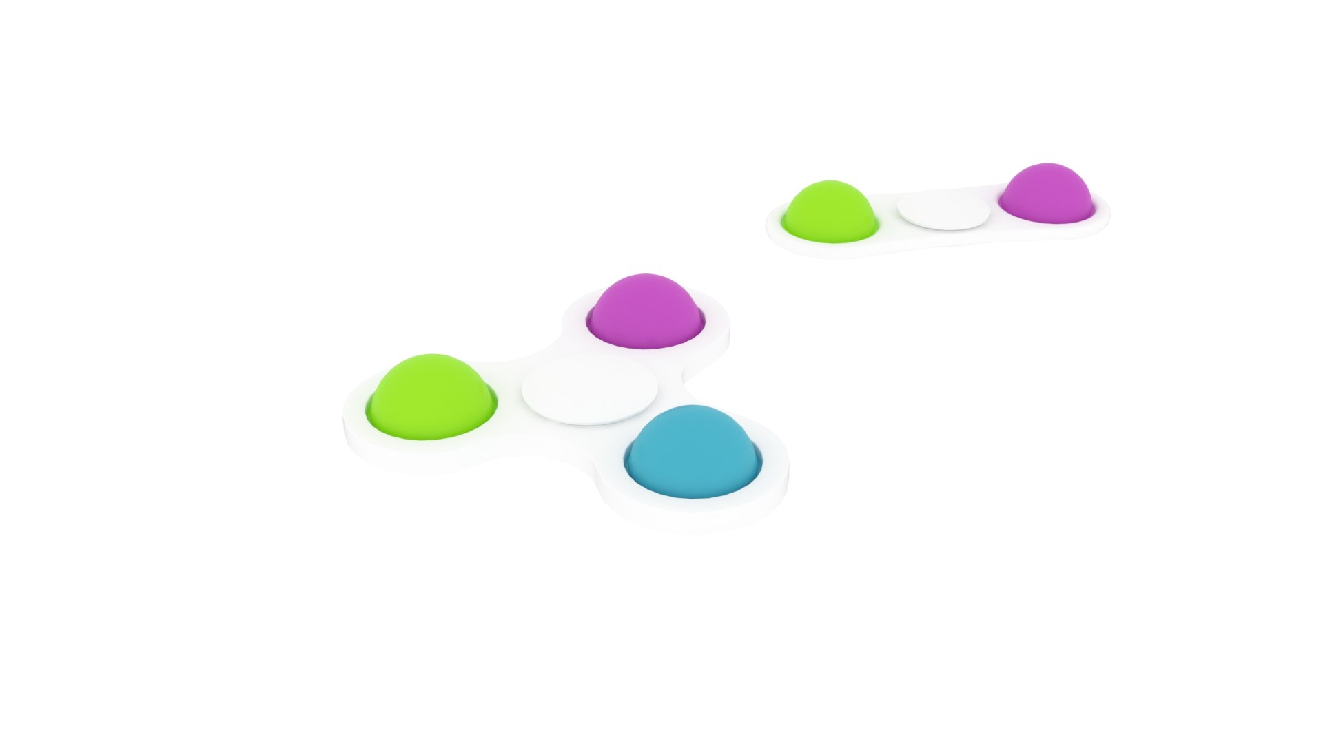 3D Spinner Simple Dimples Set - TurboSquid 1764776