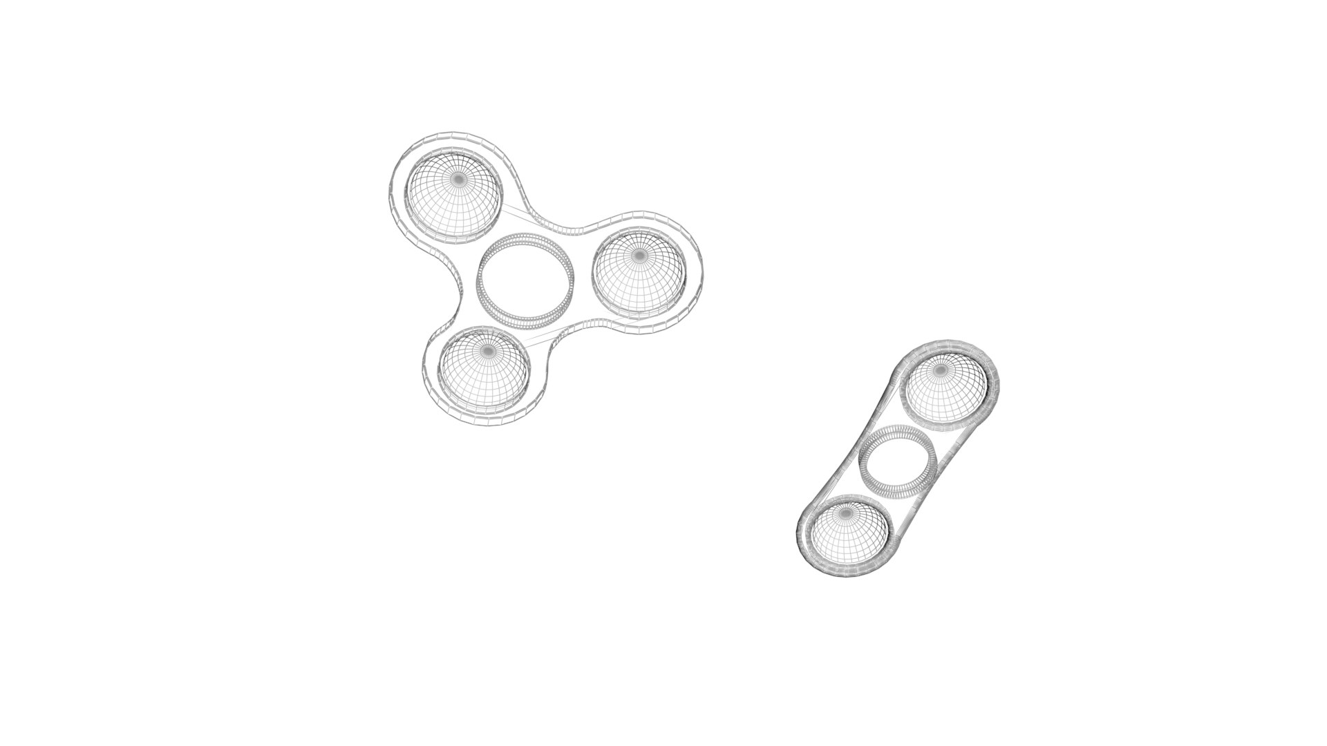 3D Spinner Simple Dimples Set - TurboSquid 1764776