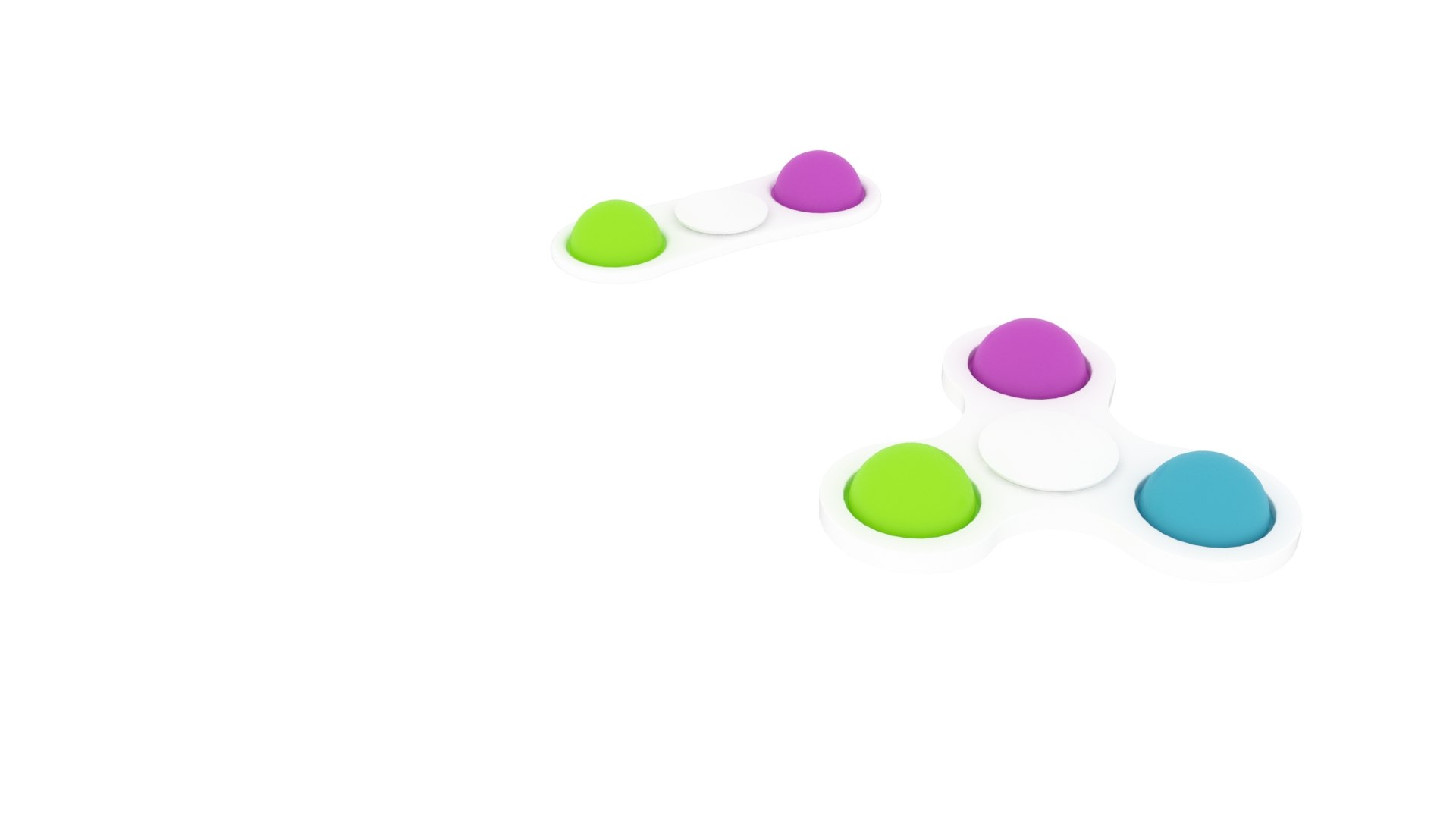 3D Spinner Simple Dimples Set - TurboSquid 1764776