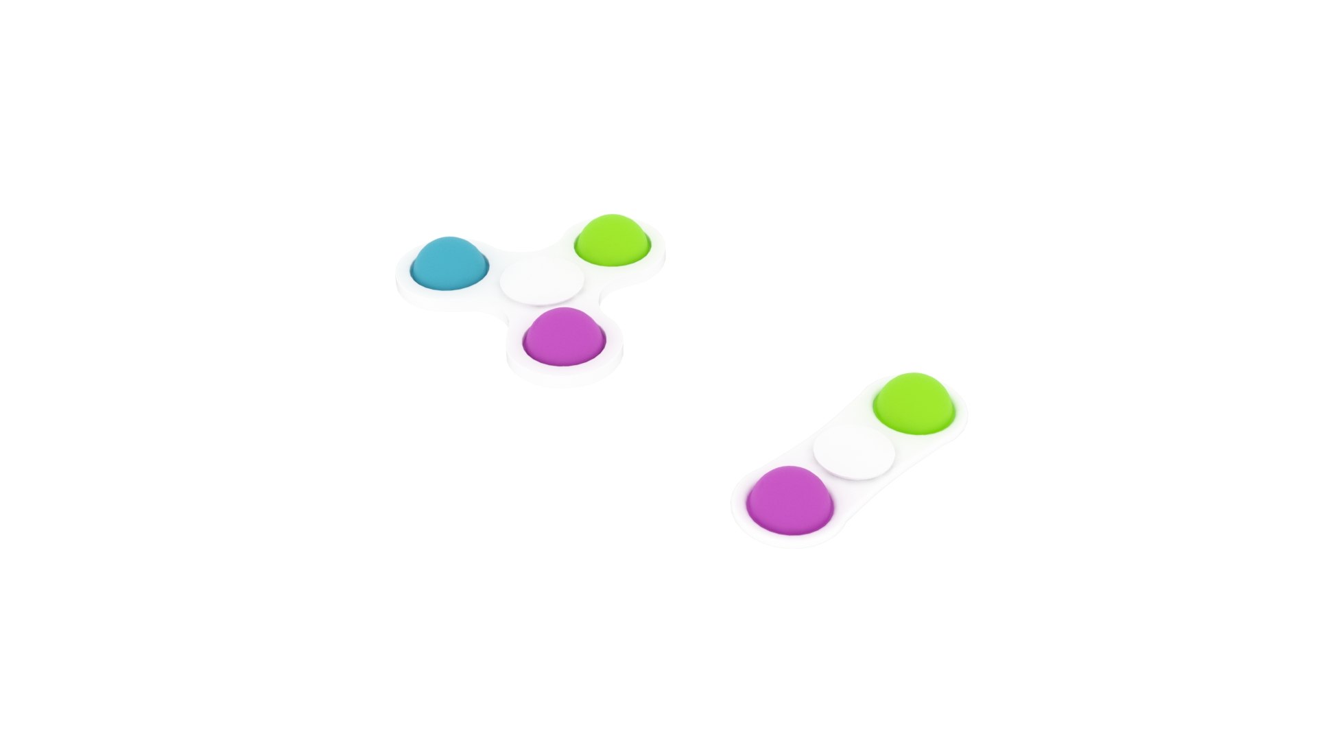 3D Spinner Simple Dimples Set - TurboSquid 1764776