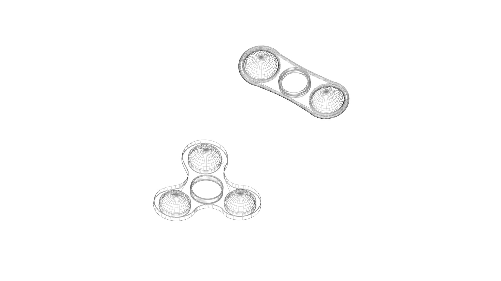 3D Spinner Simple Dimples Set - TurboSquid 1764776