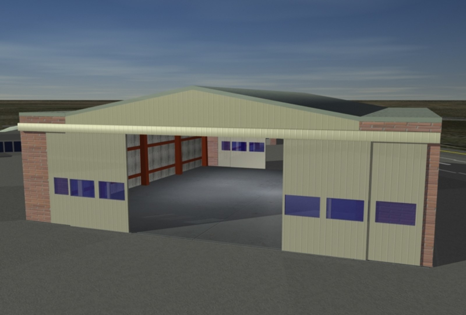 3d Model Storage Hangar