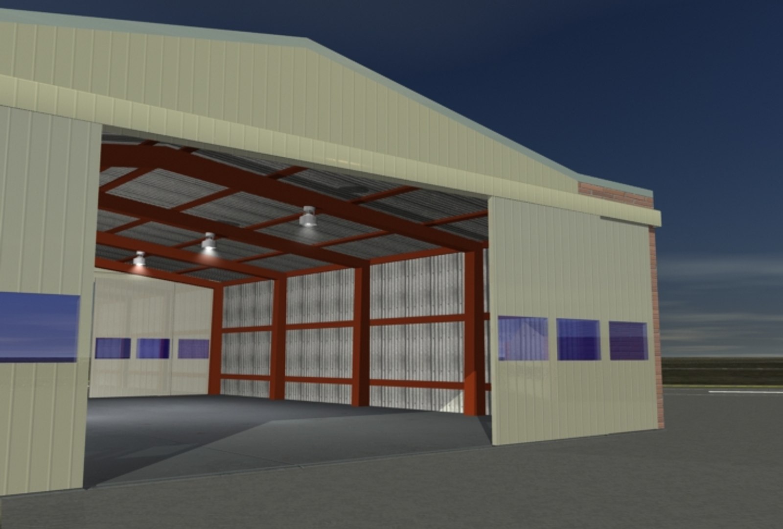 3d Model Storage Hangar
