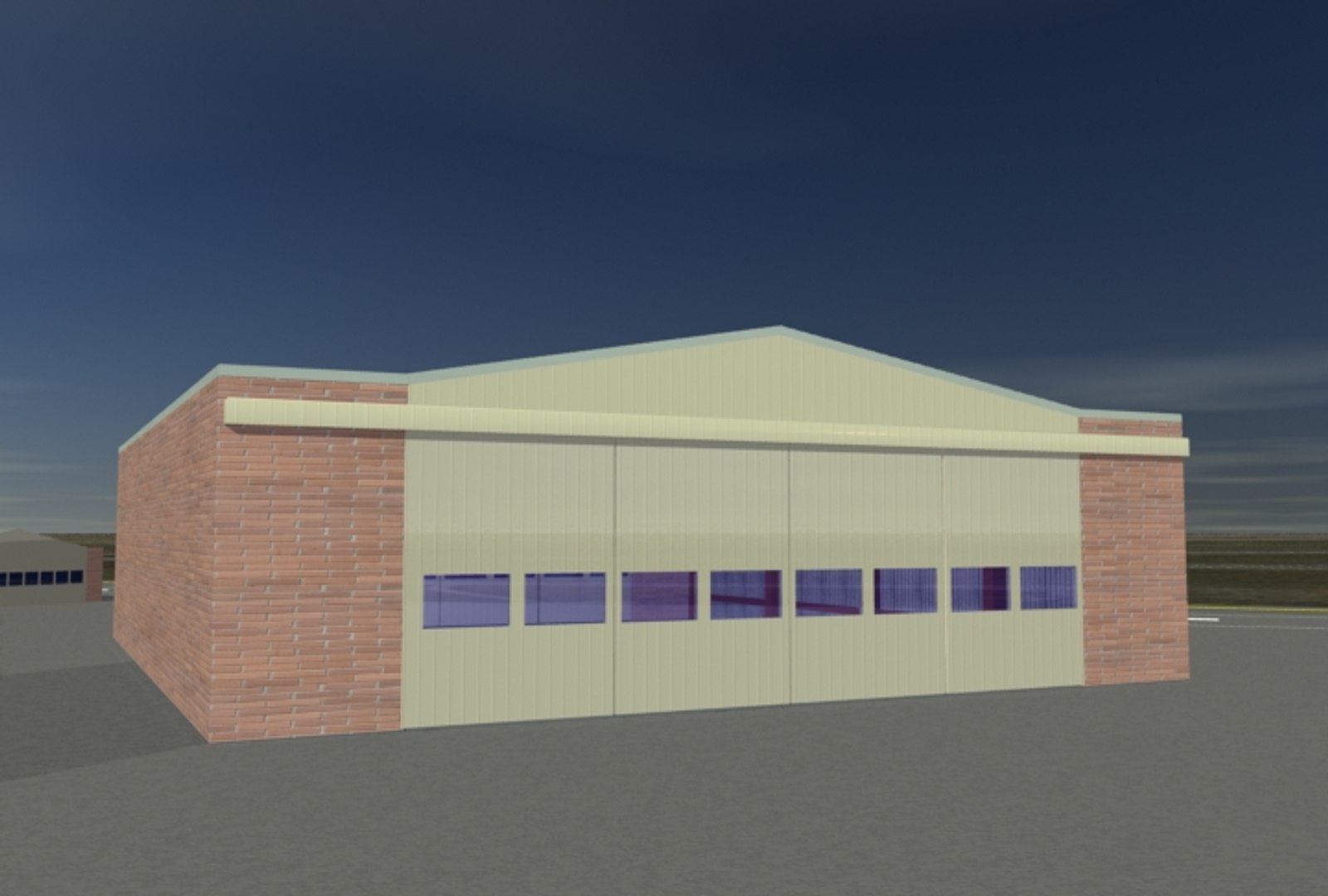 3d Model Storage Hangar