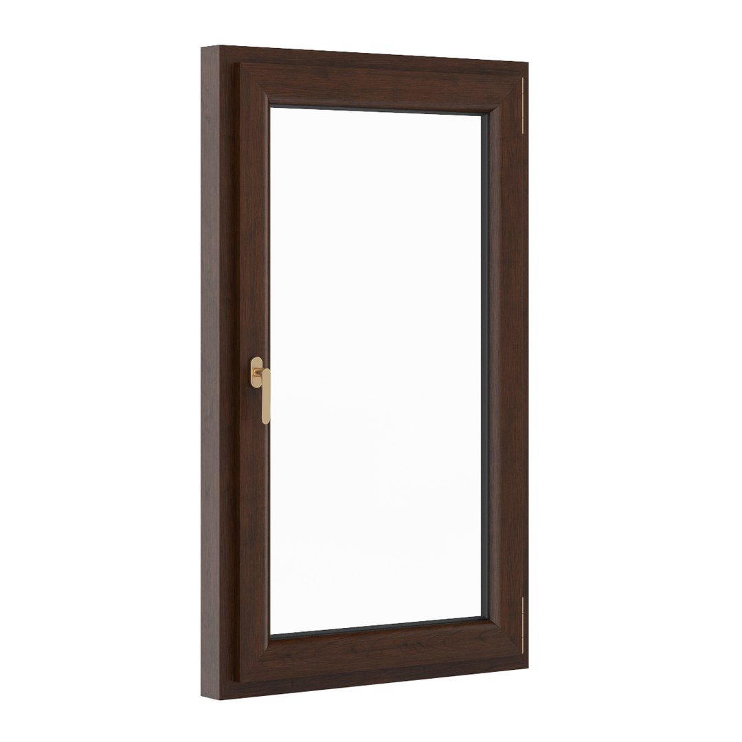3d model of openable wooden window 900mm