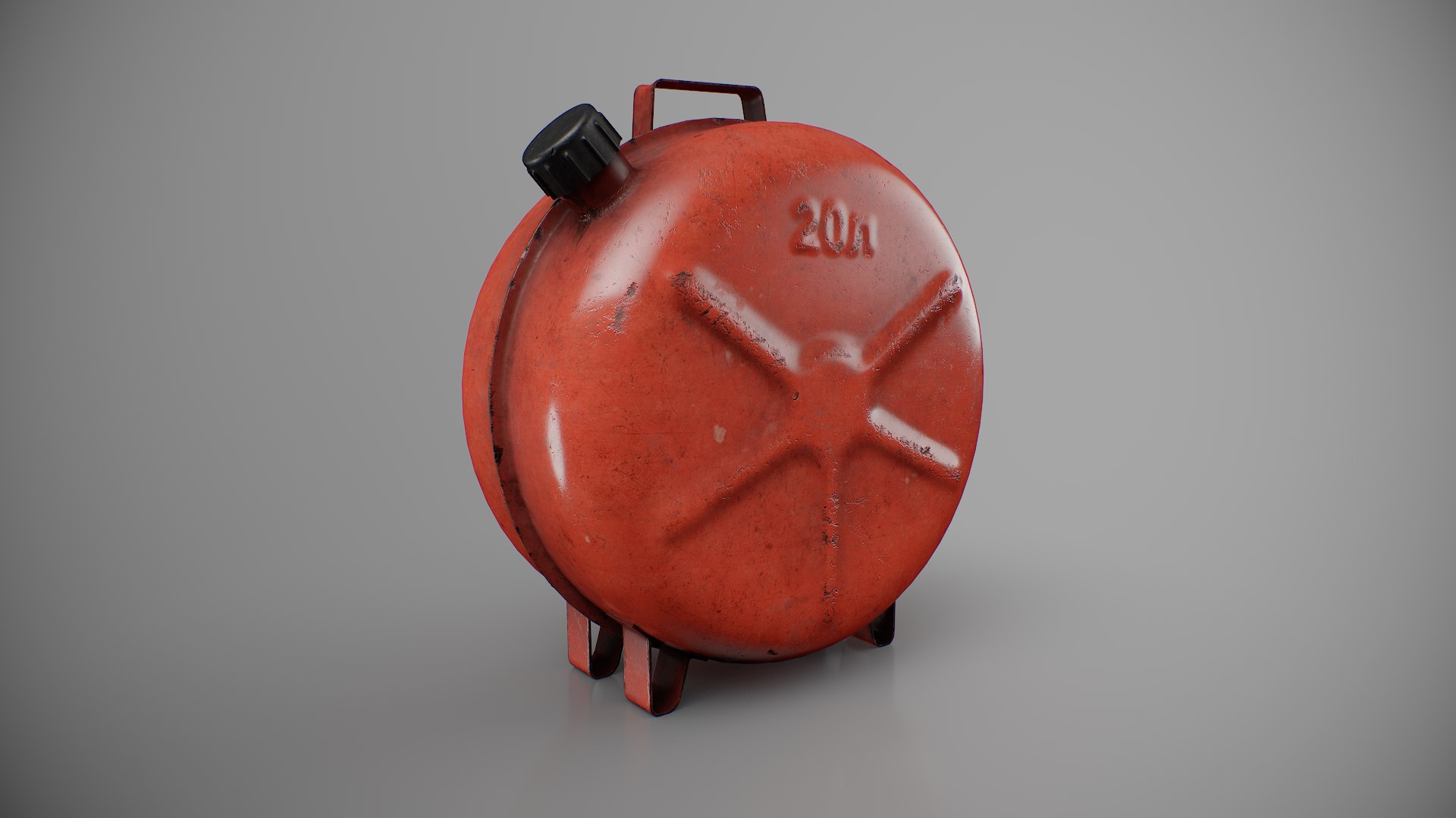 Old Soviet Fuel Canister Low-poly Model - TurboSquid 2410133