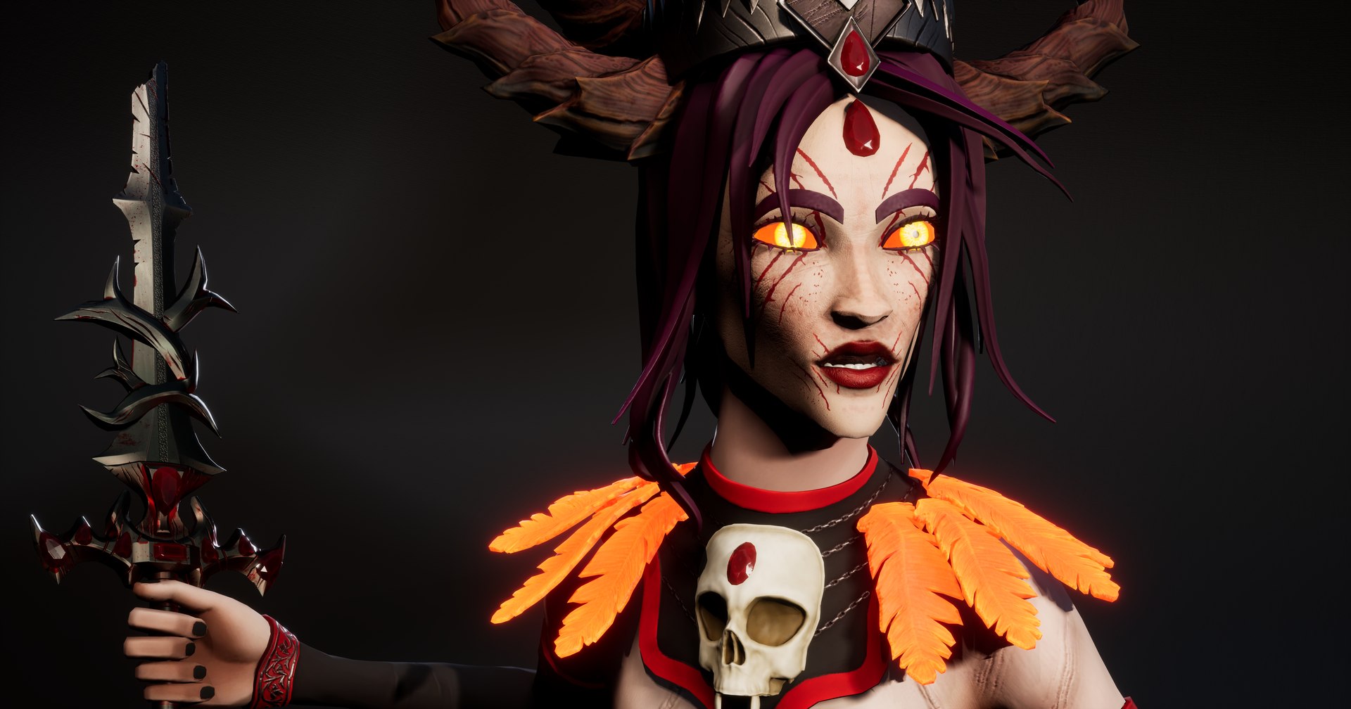 Stylized Female Necromancer 3D - TurboSquid 2065692