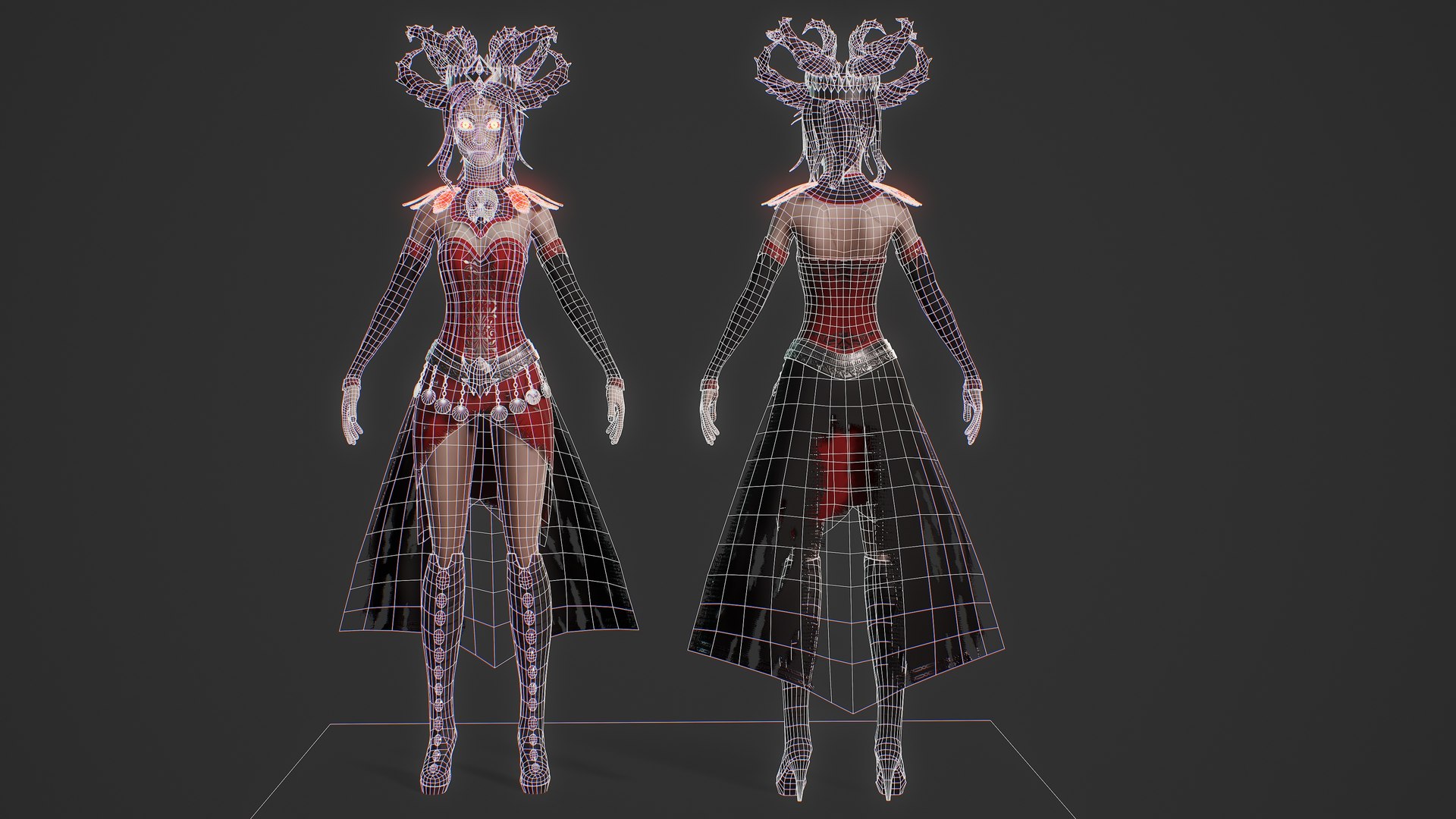 Stylized Female Necromancer 3D - TurboSquid 2065692