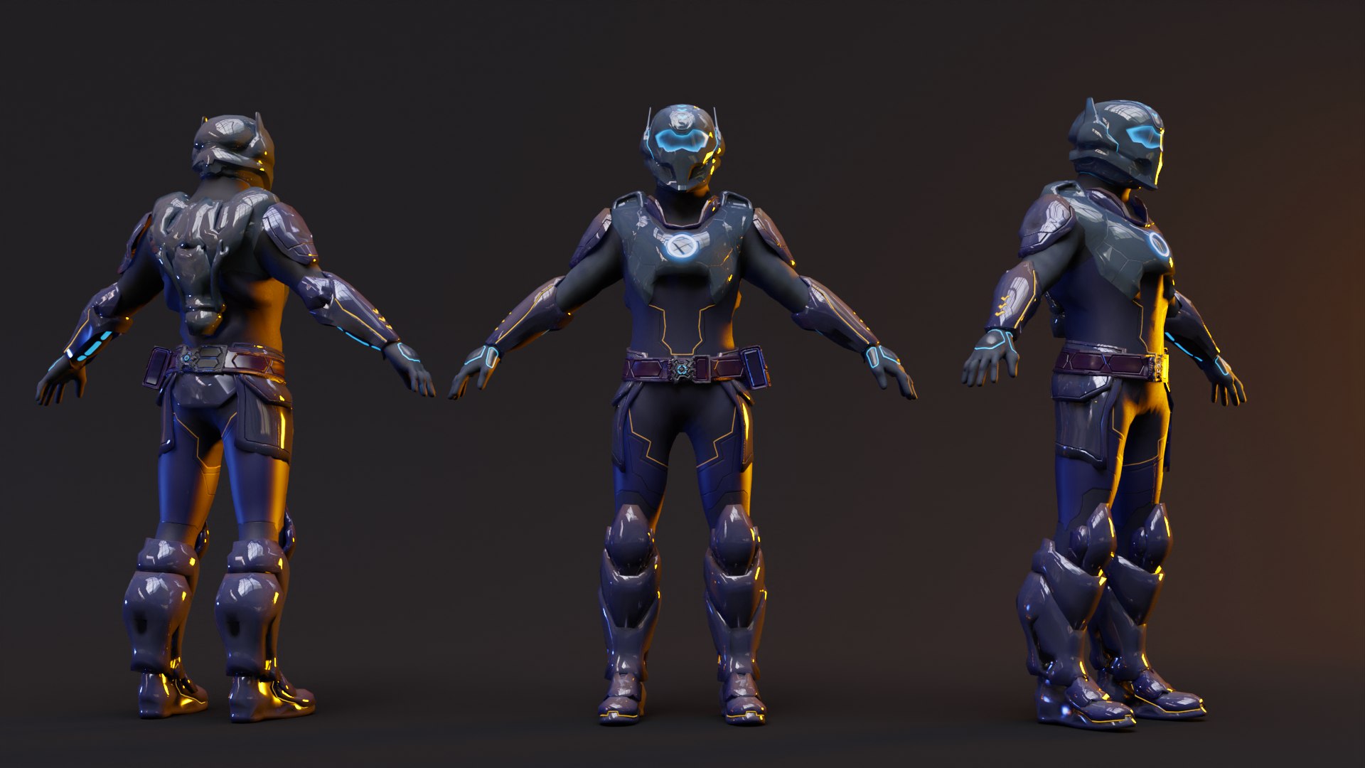 Nexus - Low Poly Sci-fi Character Low-poly 3D Model 3D Model ...
