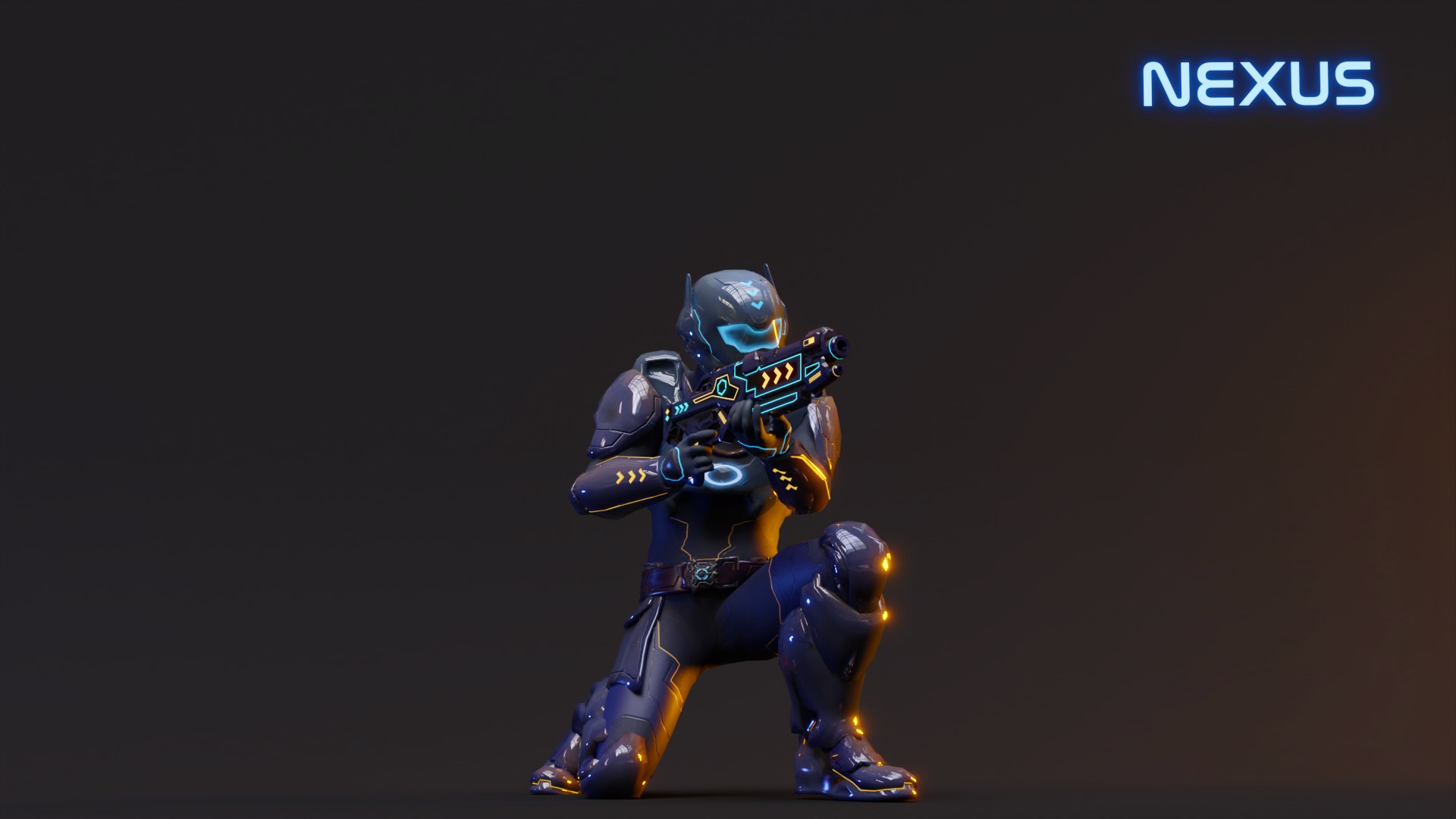 Nexus - Low Poly Sci-fi Character Low-poly 3D Model 3D Model ...