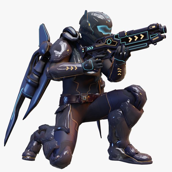 modelo 3d Nexus - Low Poly Sci-fi Character Low-poly 3D model ...