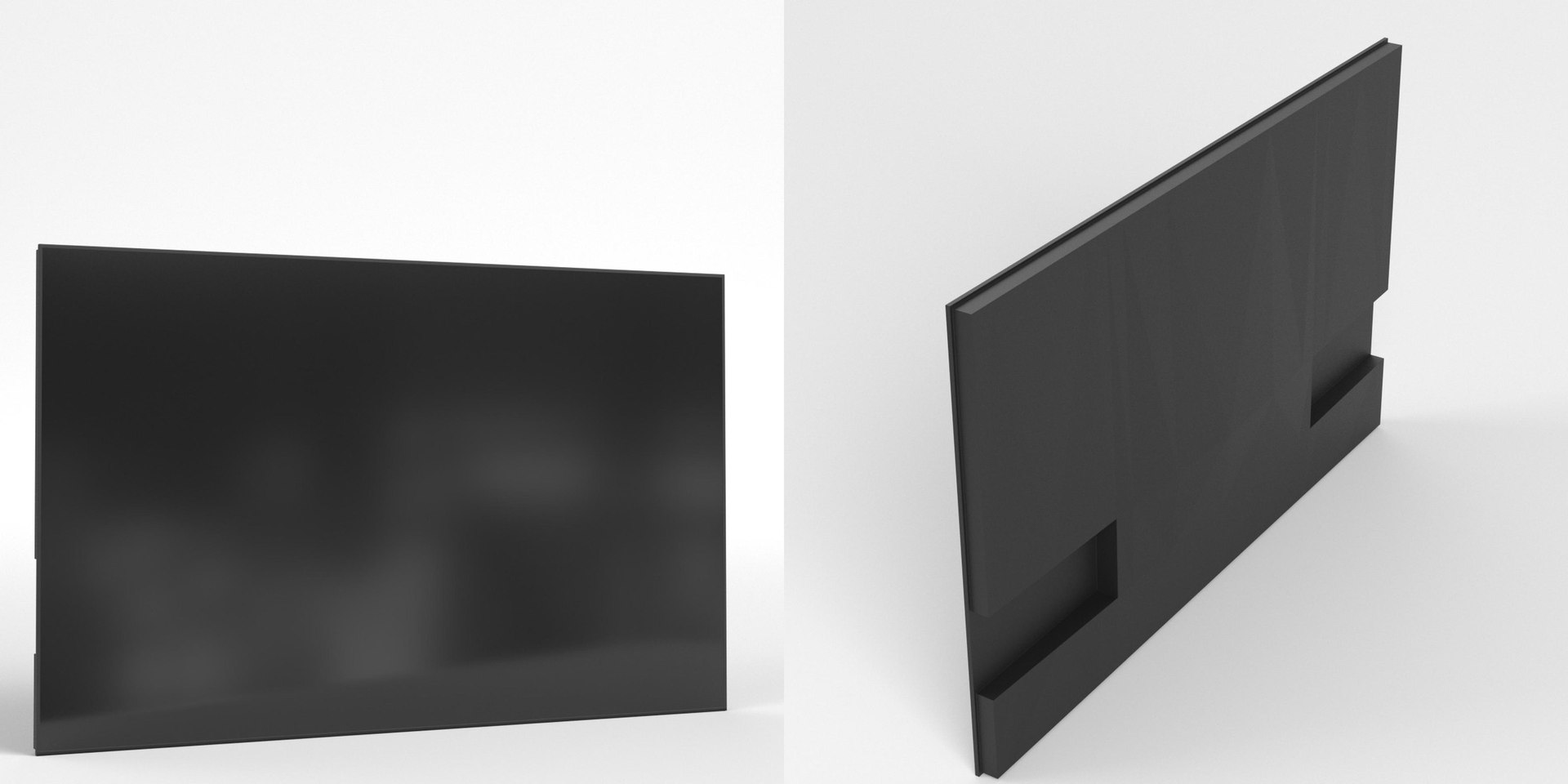 3D Wall Mounted Flat TV Base Mesh - TurboSquid 2151250