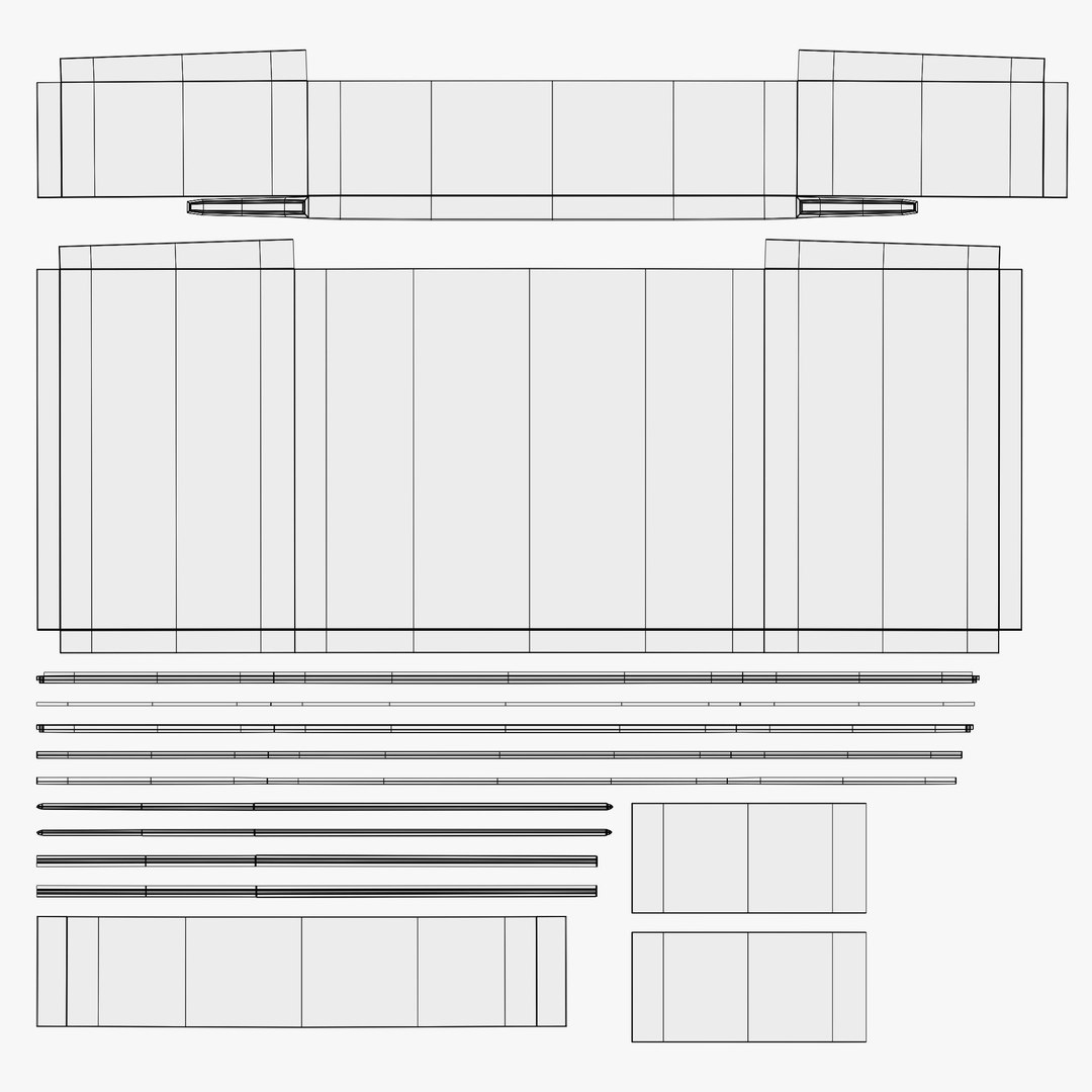 3D Wall Mounted Flat TV Base Mesh - TurboSquid 2151250