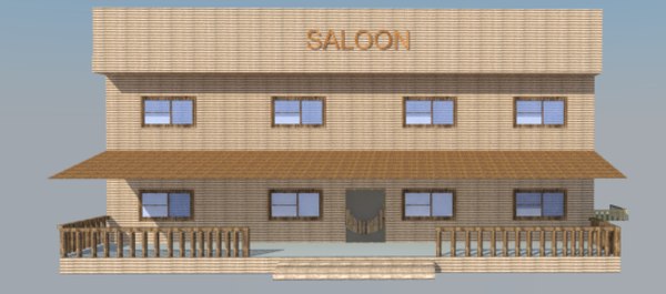 saloon 3d model