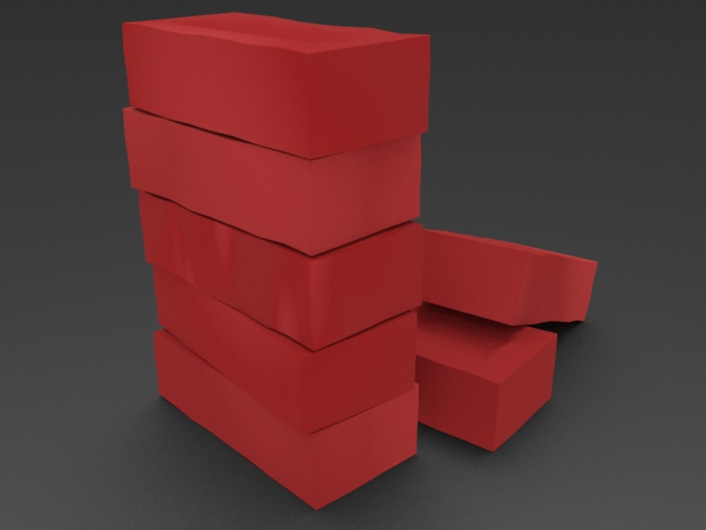 Brick stack 3D model - TurboSquid 1239837