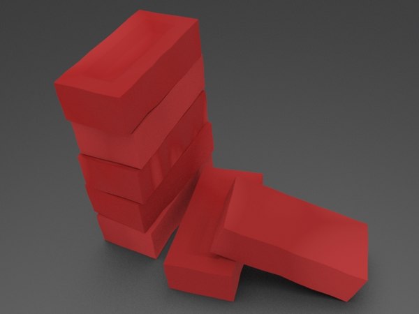 Brick stack 3D model - TurboSquid 1239837