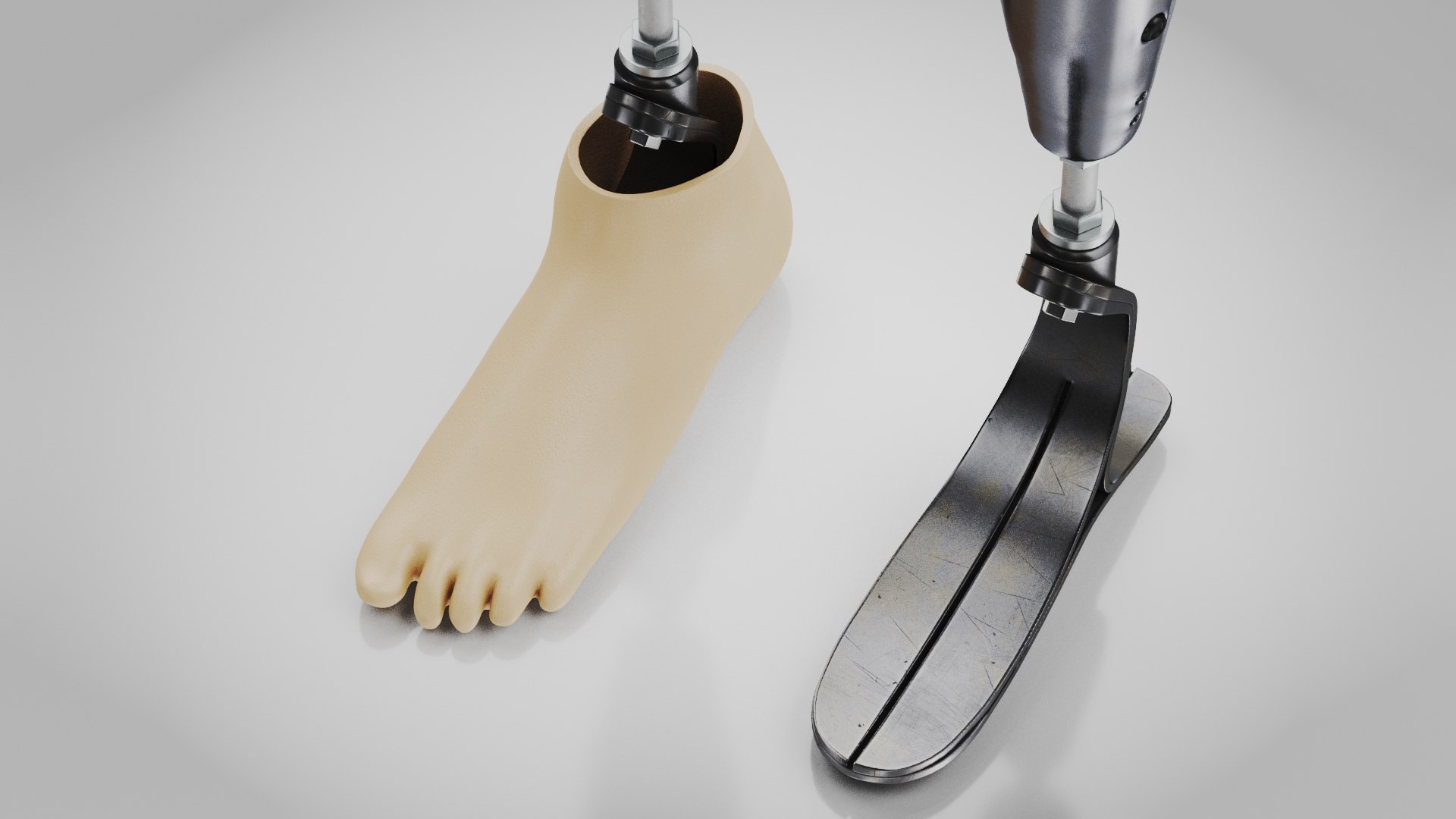 Above Knee Leg Prosthetics 3D Model - TurboSquid 2133427