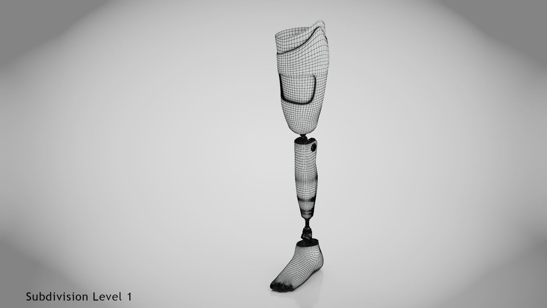 Above Knee Leg Prosthetics 3D Model - TurboSquid 2133427