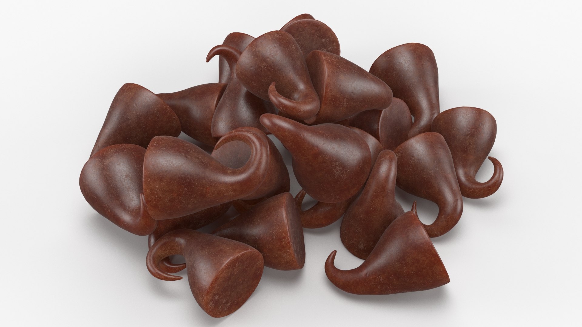 3D Chocolate Chips - TurboSquid 1818265