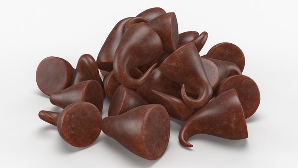 3D Chocolate Chips - TurboSquid 1818265