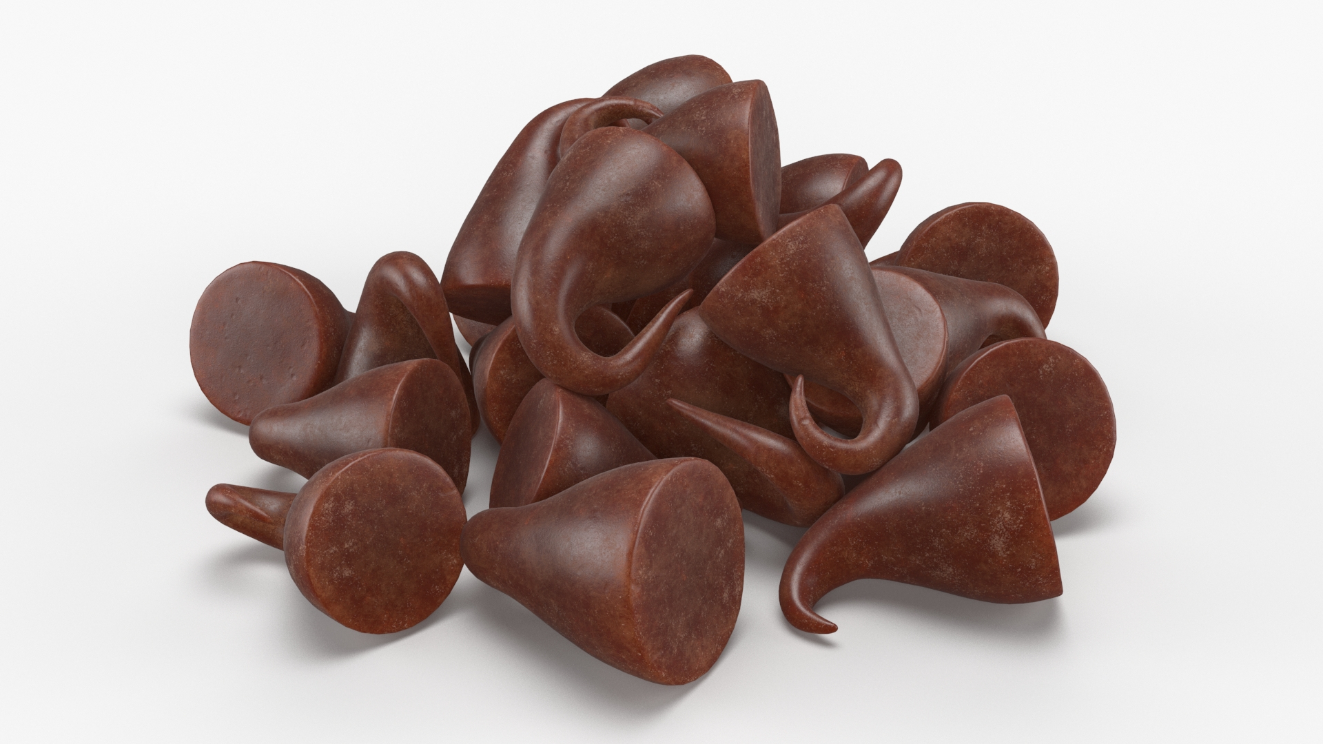 3D Chocolate Chips - TurboSquid 1818265