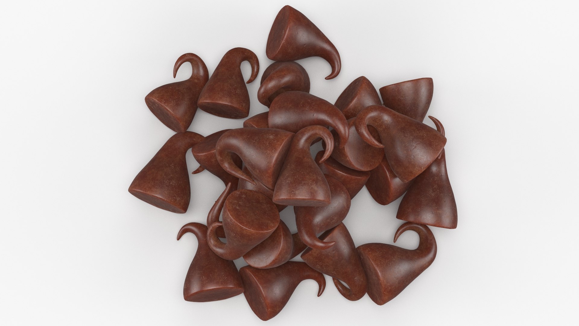 3D Chocolate Chips - TurboSquid 1818265