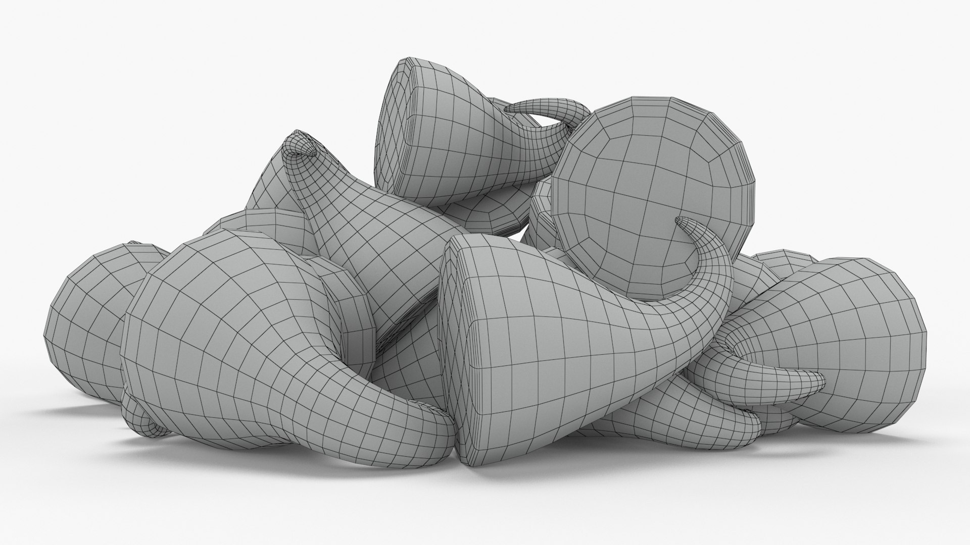 3D Chocolate Chips - TurboSquid 1818265