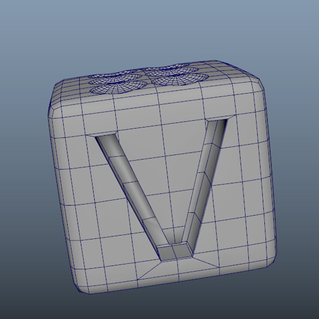 3D English Letter V Model - TurboSquid 1549450