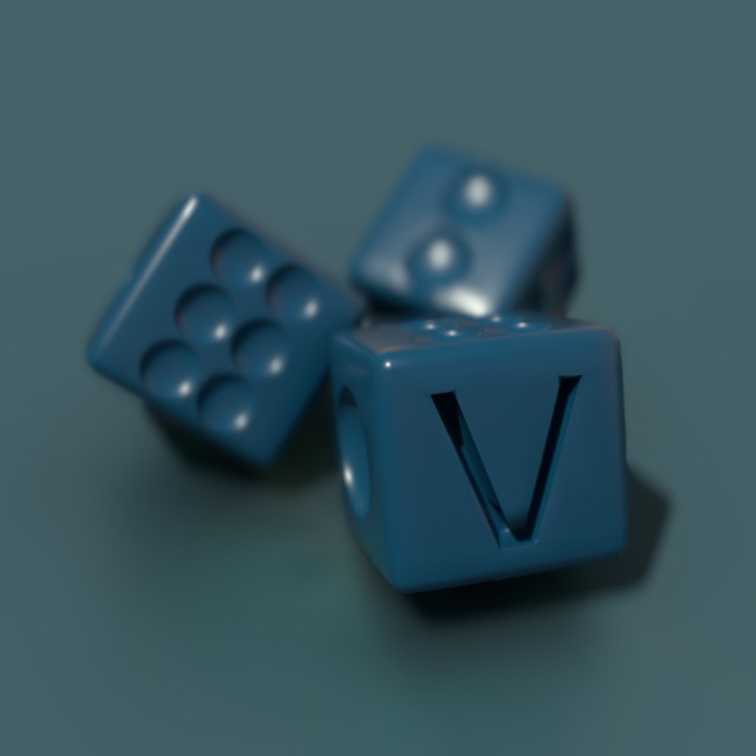 3D English Letter V Model - TurboSquid 1549450