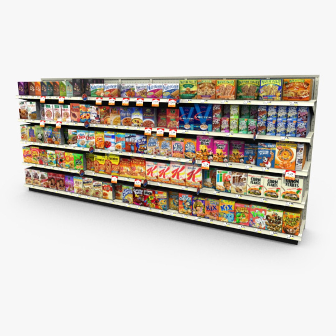 3d grocery - model