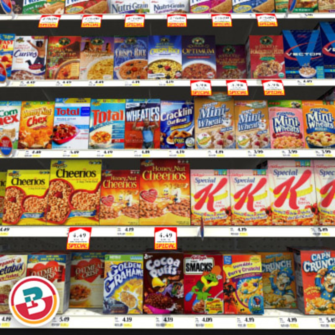 3d grocery - model