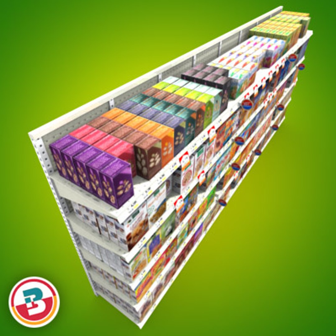 3d grocery - model
