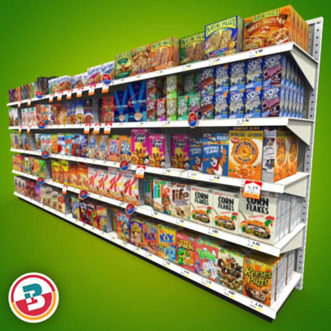 3d grocery - model