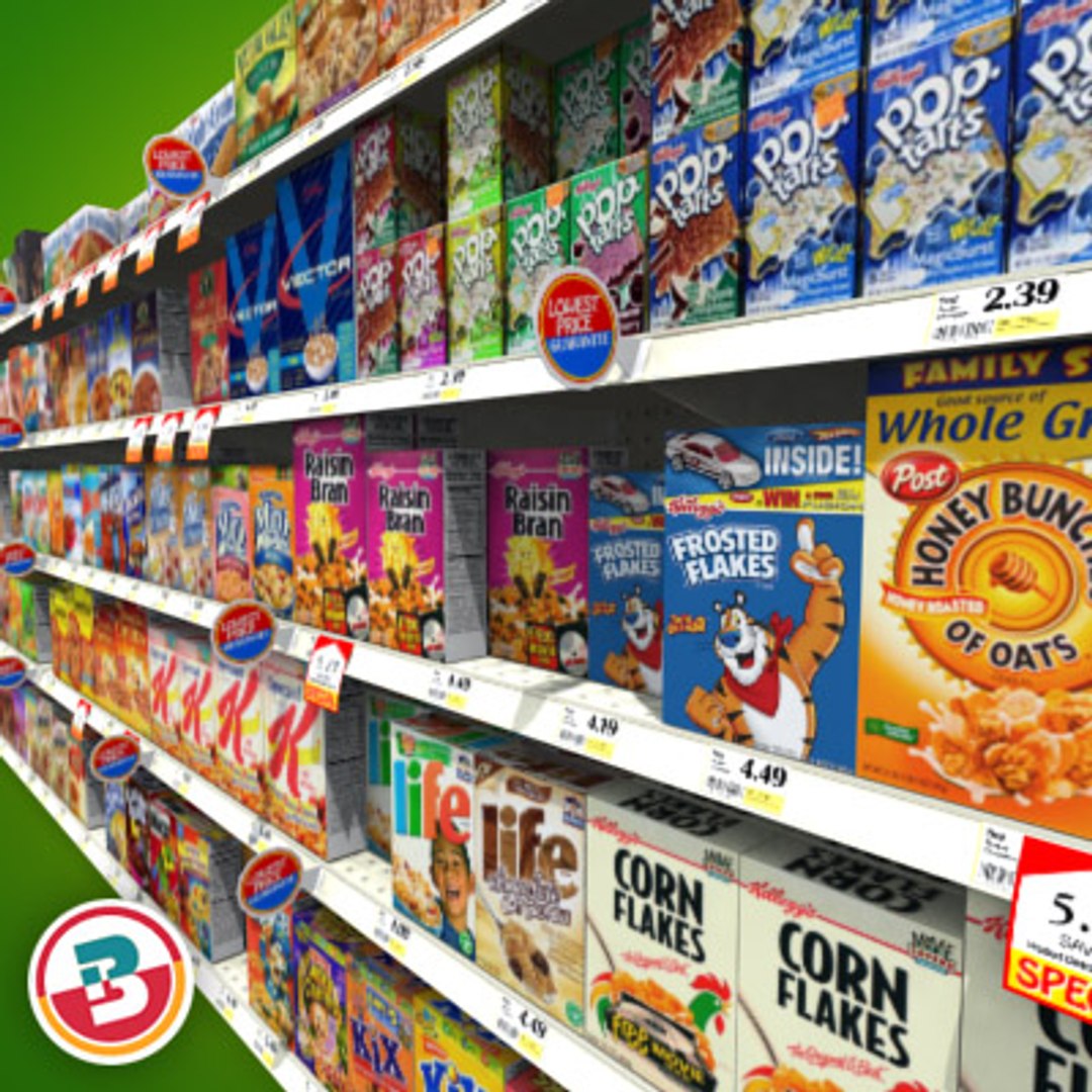 3d grocery - model