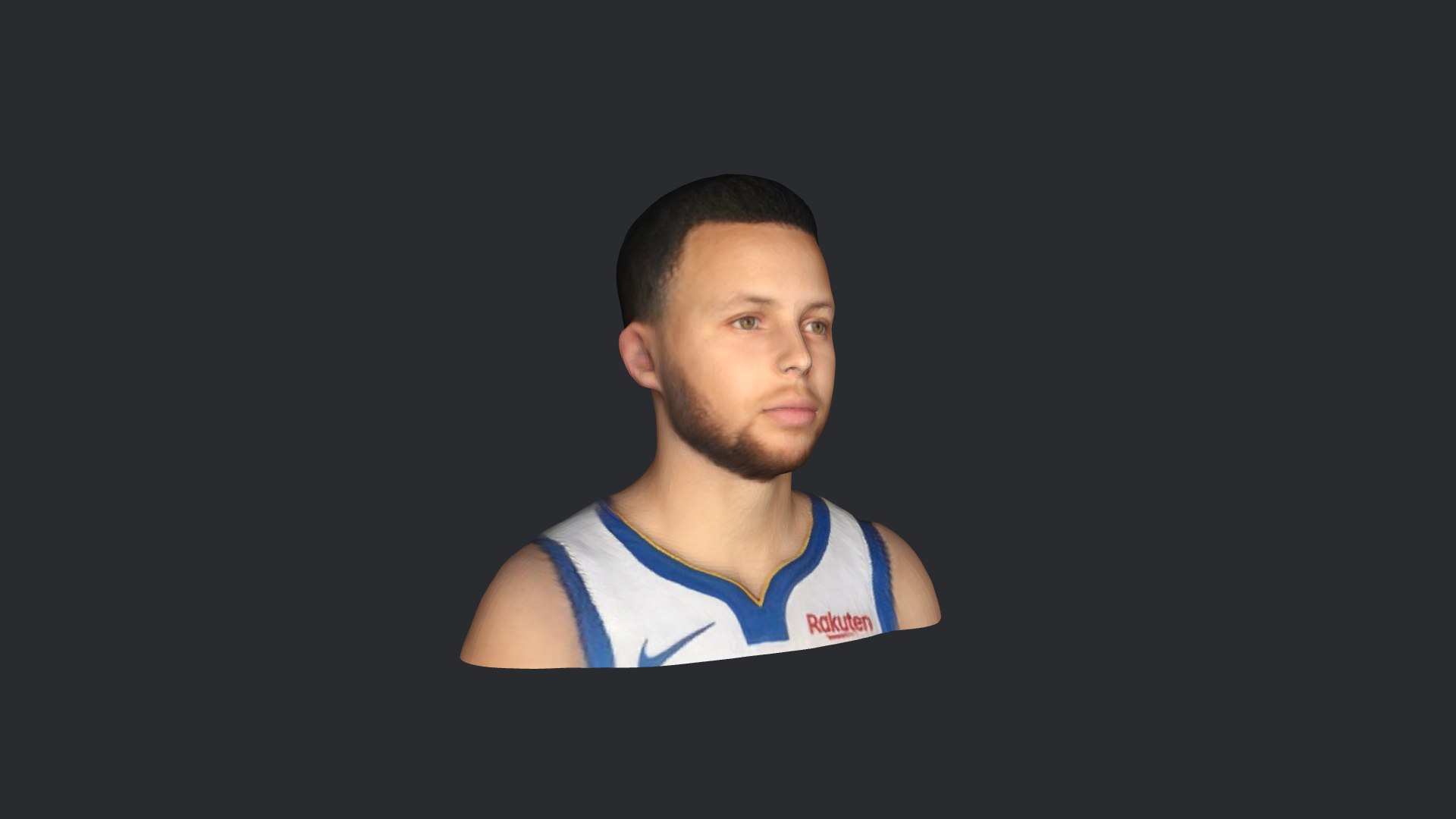 Stephen Curry- Realistic Bust Head Ready 3d Model 3D - TurboSquid 2232469