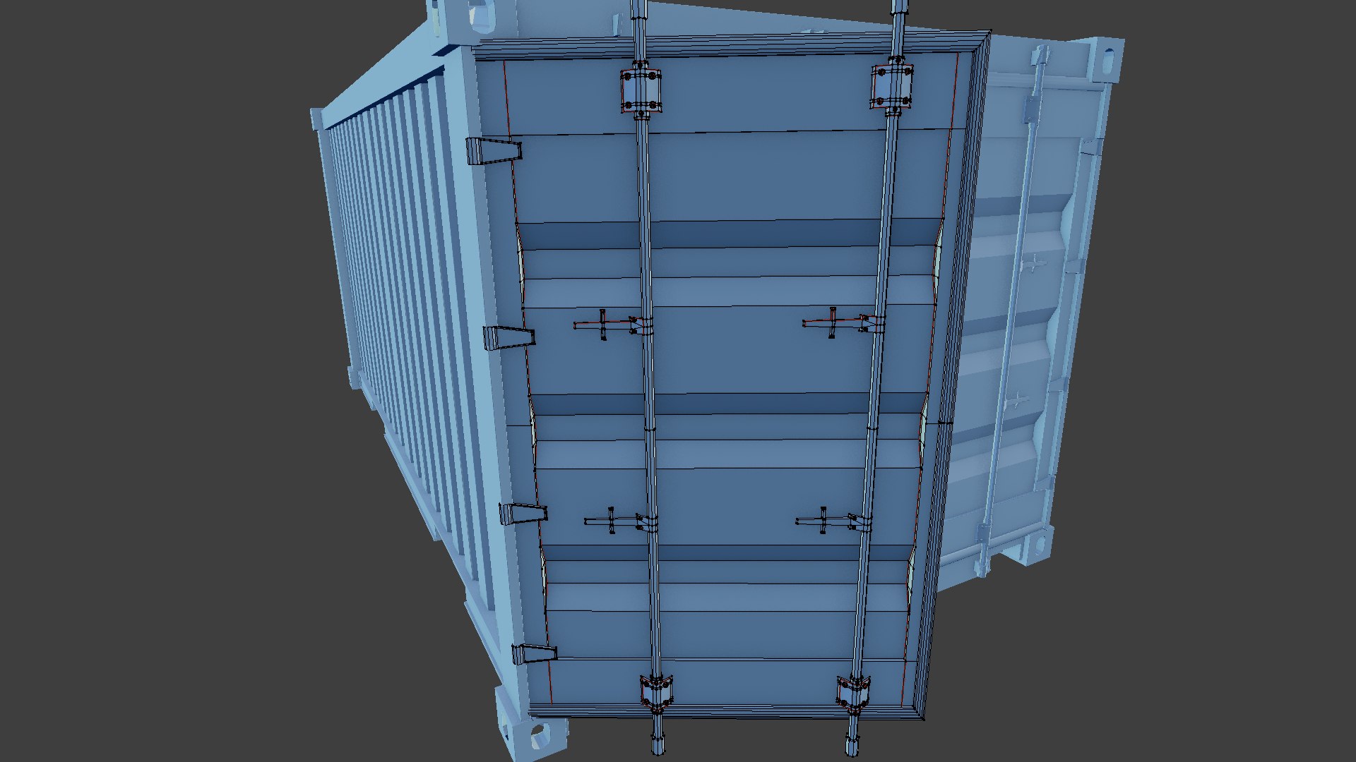 3D model modeled shipping container - TurboSquid 1337947