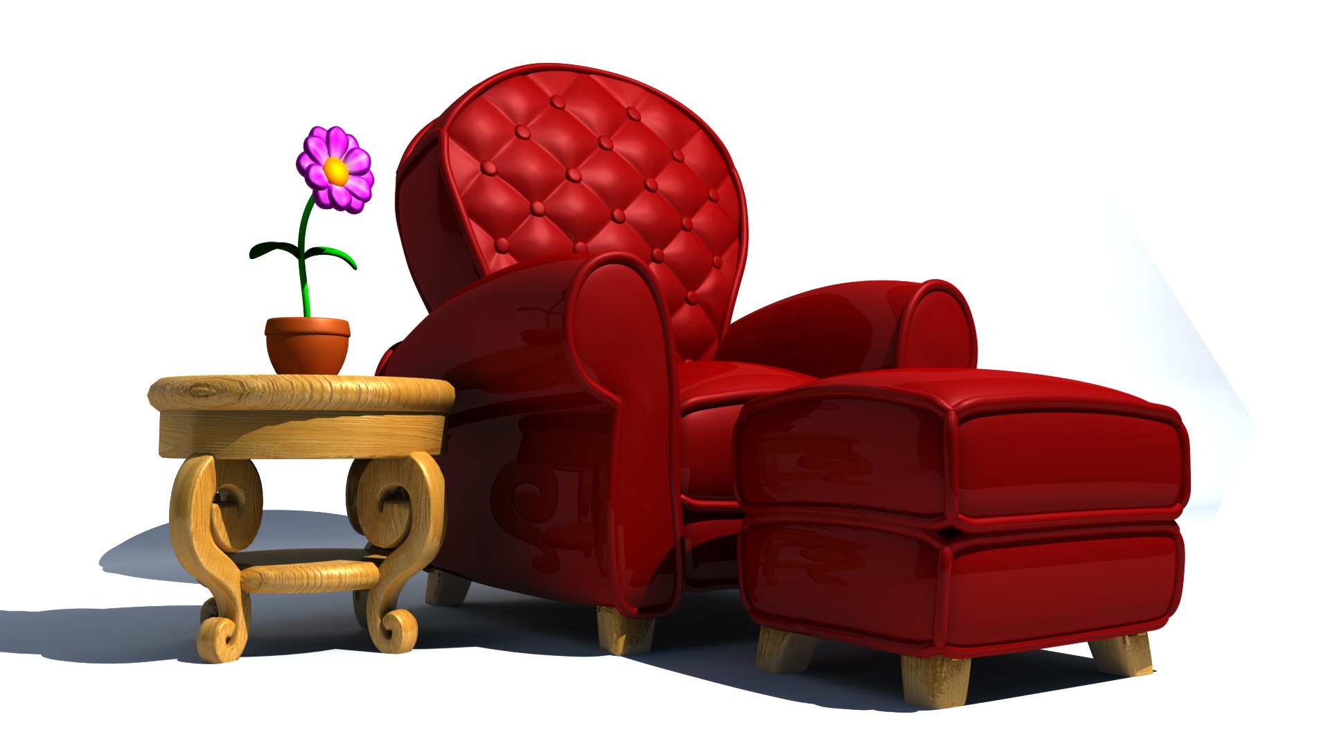 3d Cartoon Chair Model