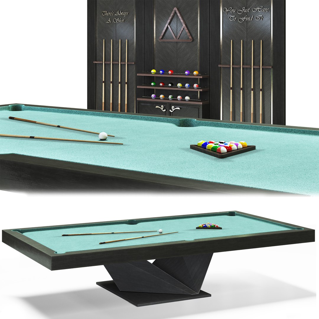Billiards Set 3D - TurboSquid 2117186